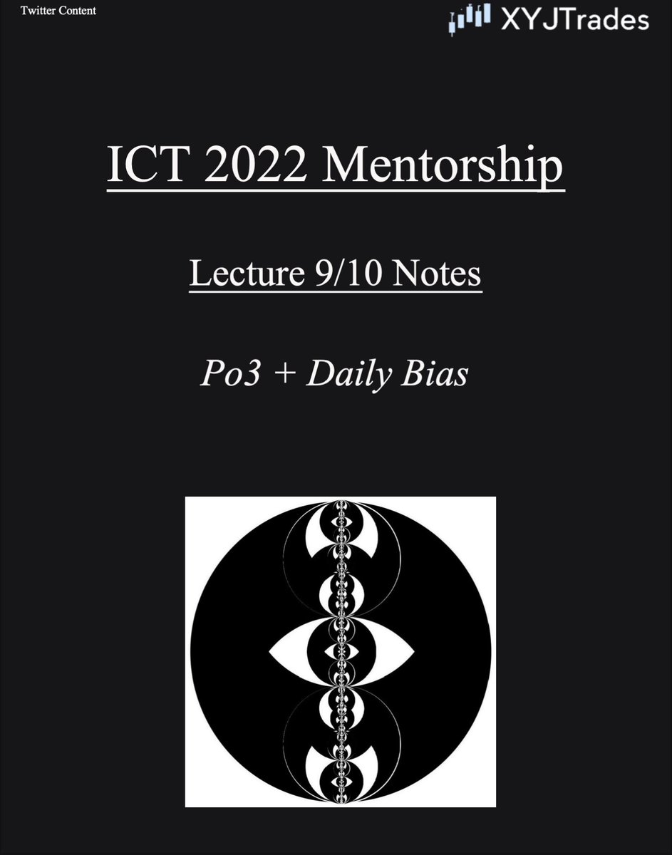 📓• Notes -ICT 2022 Mentorship Lecture 9/10 ~ Po3 - Thread from Afyz ...