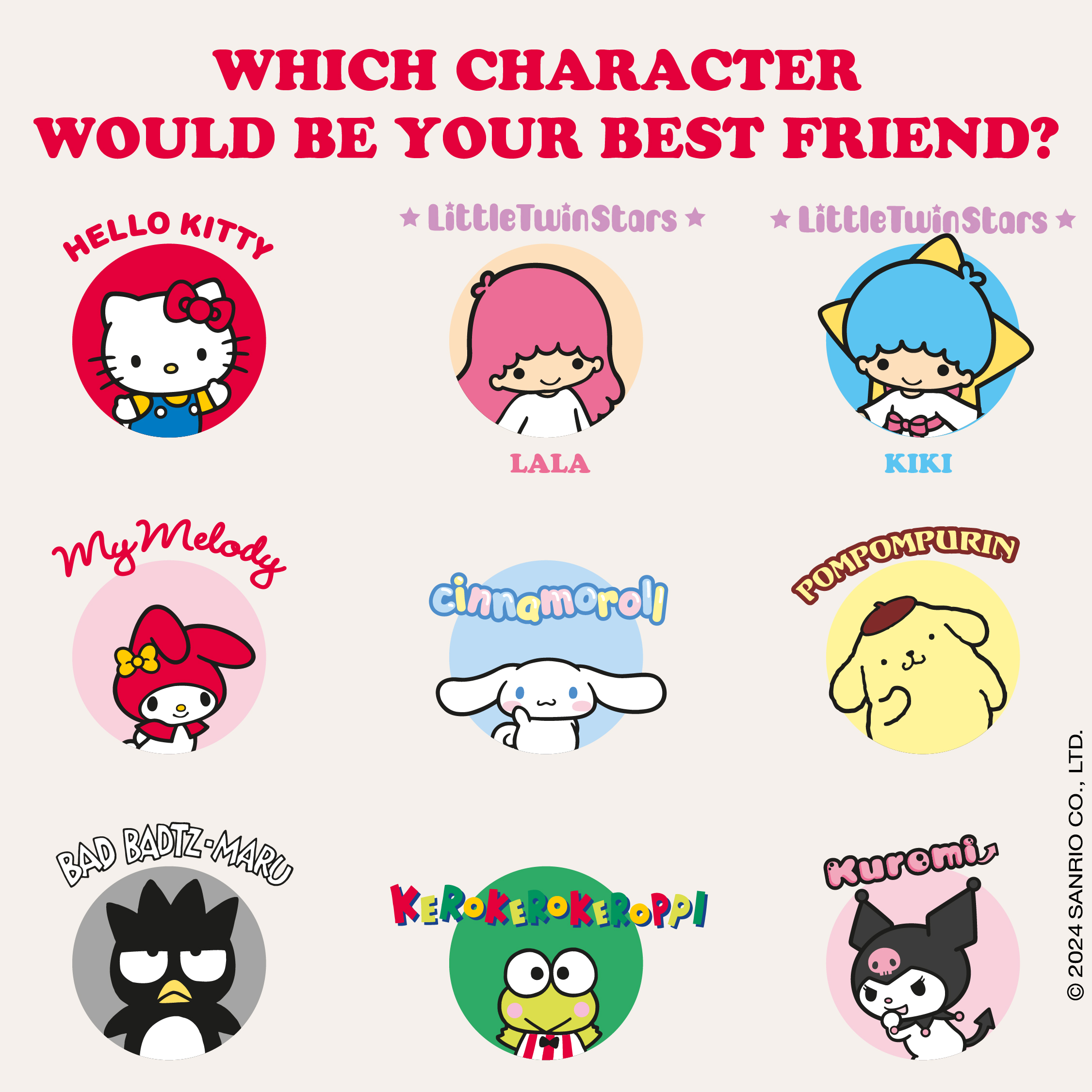 Hello Kitty And Friends Characters Names The History Of Hello Kitty