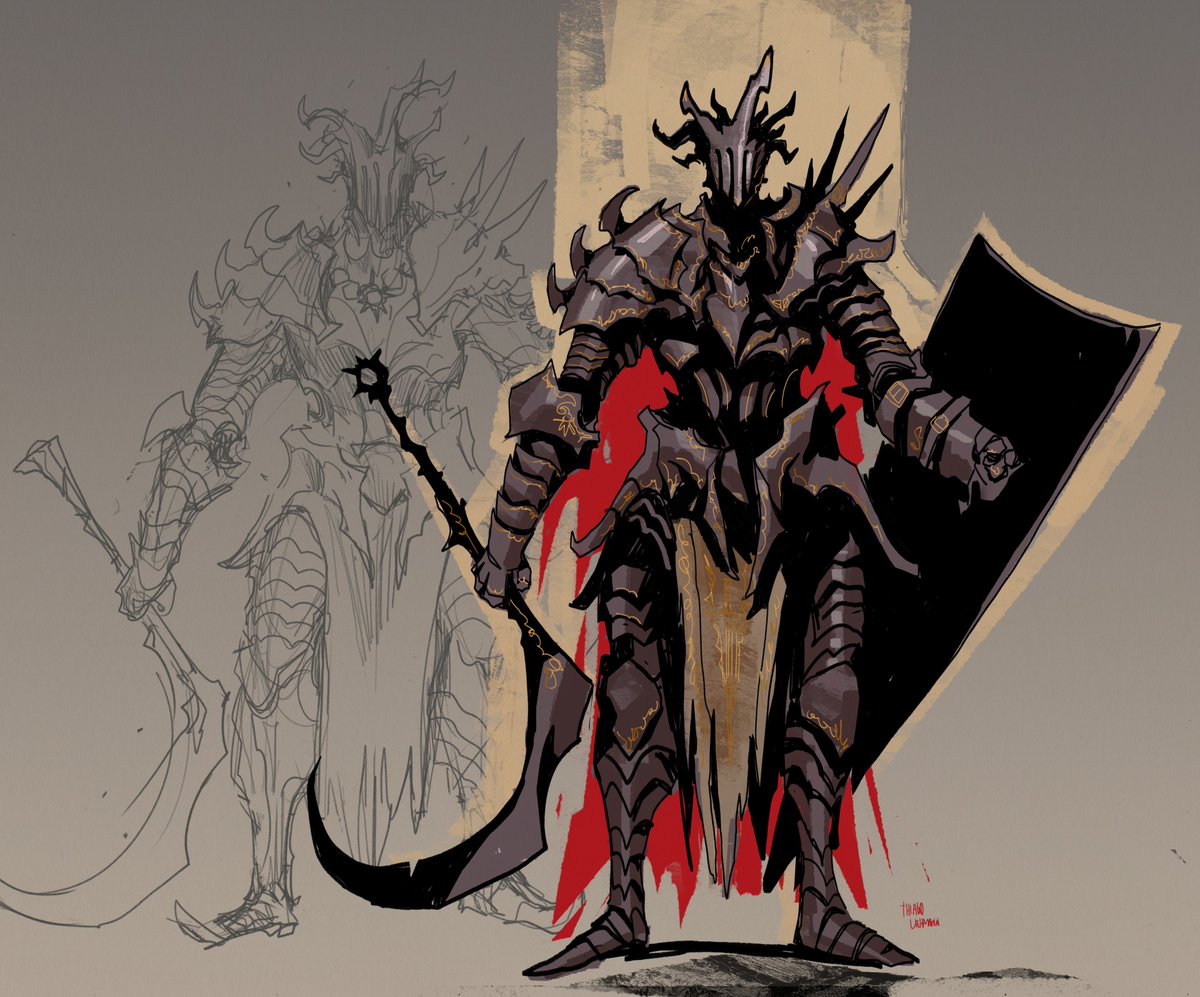 「here's a brain fart spiky knight with ze」|Thiago Lehmann (2Minds)のイラスト