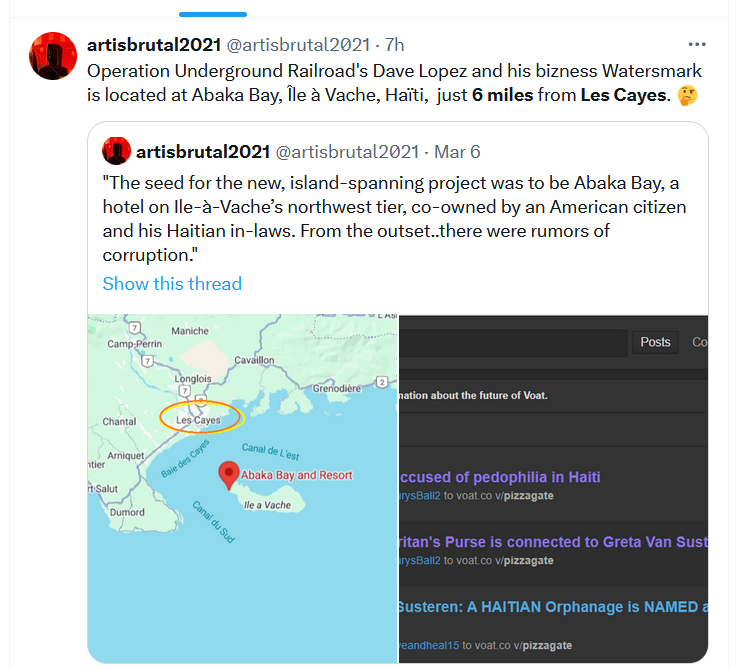 Third and final 🧵for today, concerning Les Cayes in Haiti: "American ...