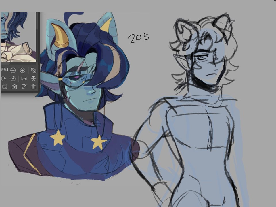 delete later) my tmasc tiefling about t」|LUCI @ DnD Brainrotのイラスト