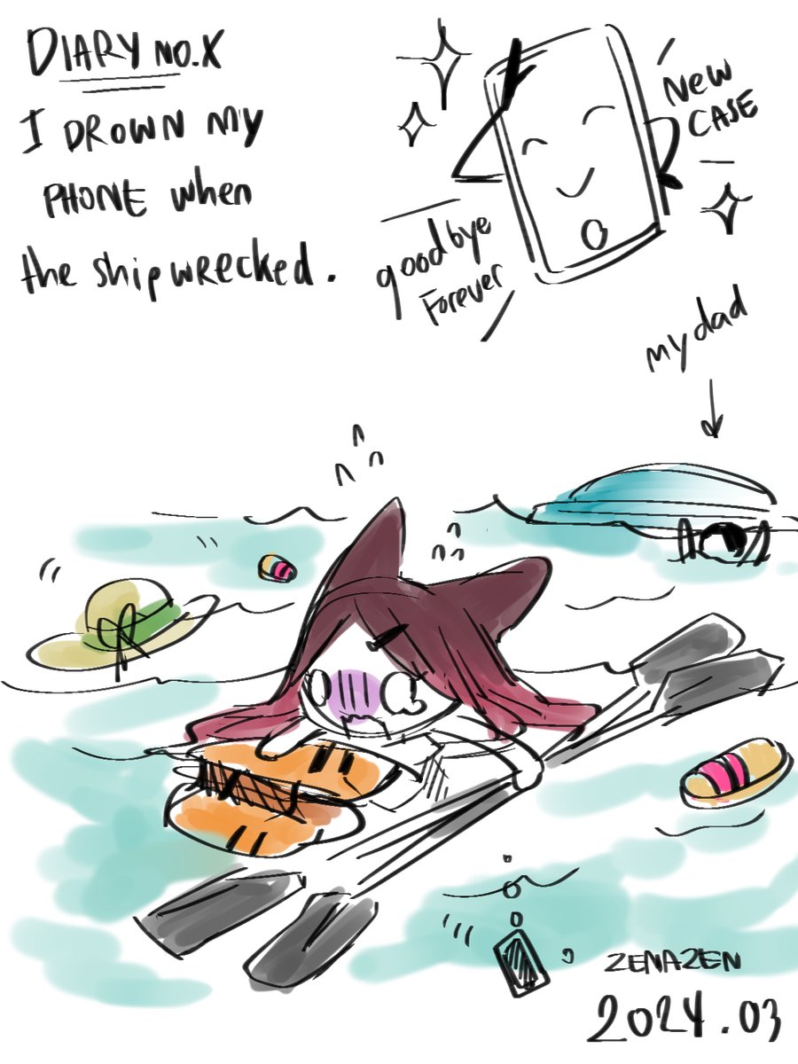 「I lost my phone. 」Zenazenの漫画