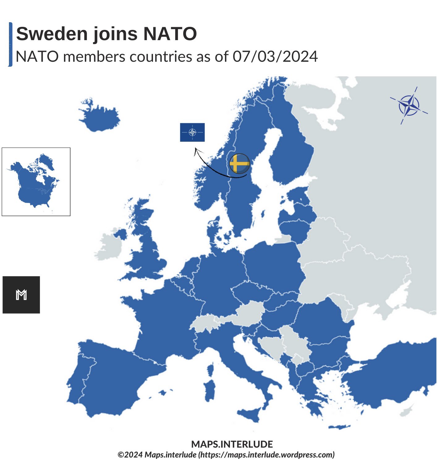 Buy Nato Member Countries Map Russia Threatens Bosnia And Herzegovina
