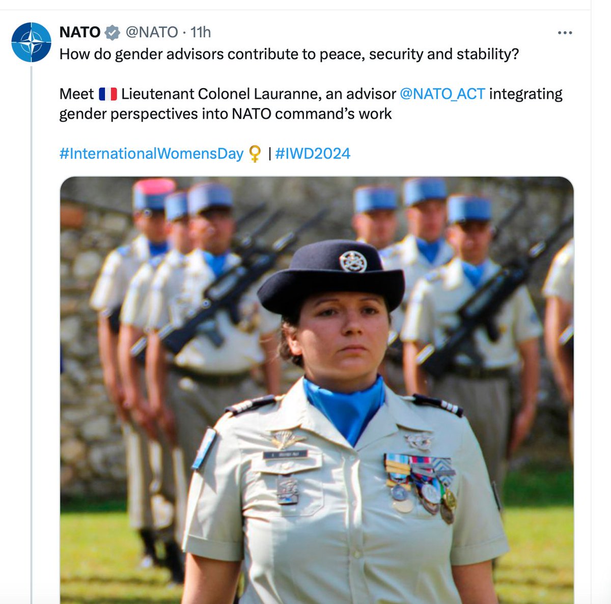 Gender advisors for peace 🕊️ ⁉️ If you still believe in this NATO SH ...