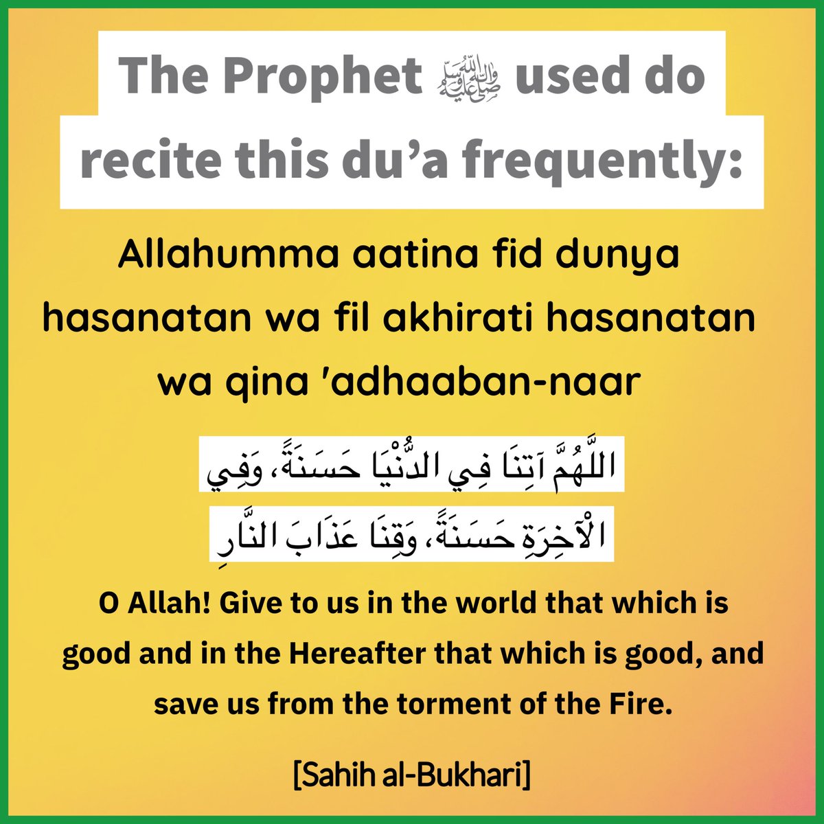 🧵 List of dhikr to recite with much rewards. Based on authentic reports ...