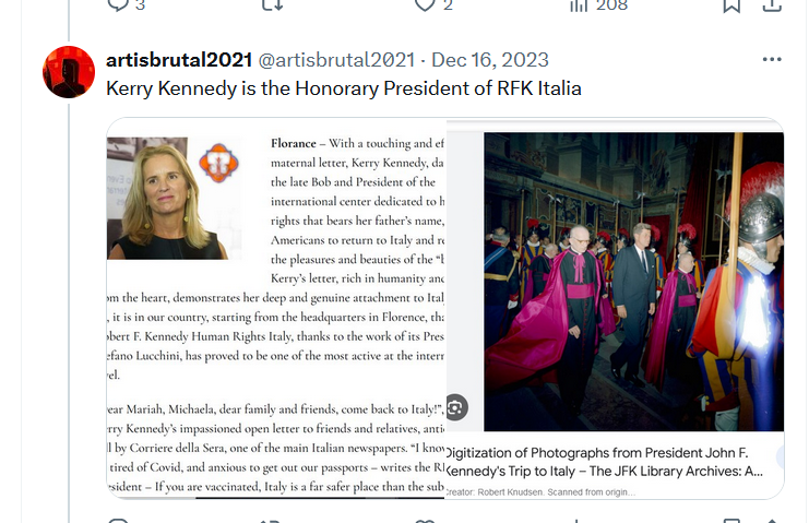 29th Jan, 2024. Nissim Louk, Ricarda Louk, Robert F. Kennedy, Jr ...