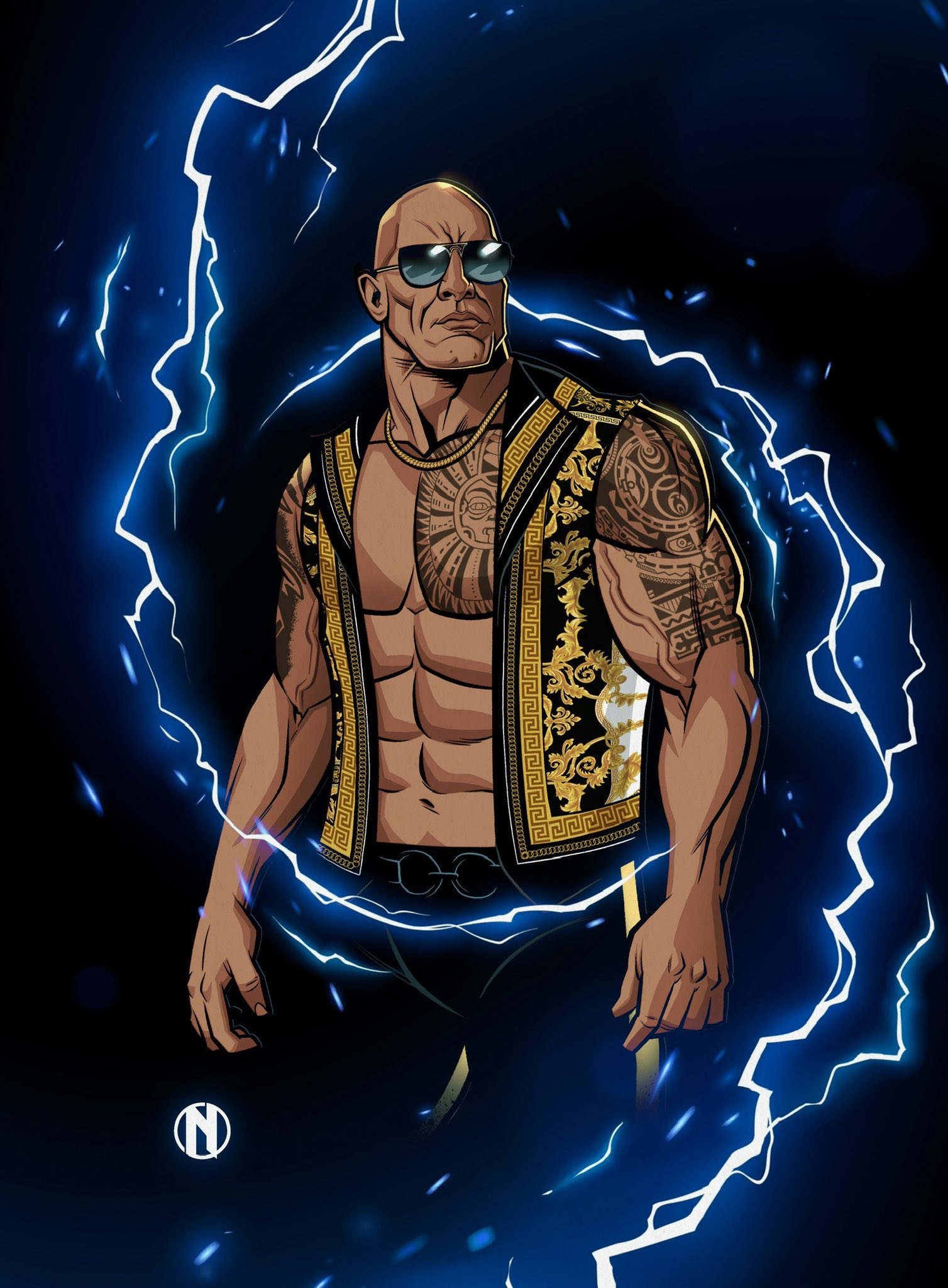 Desenho De Rock Wwe