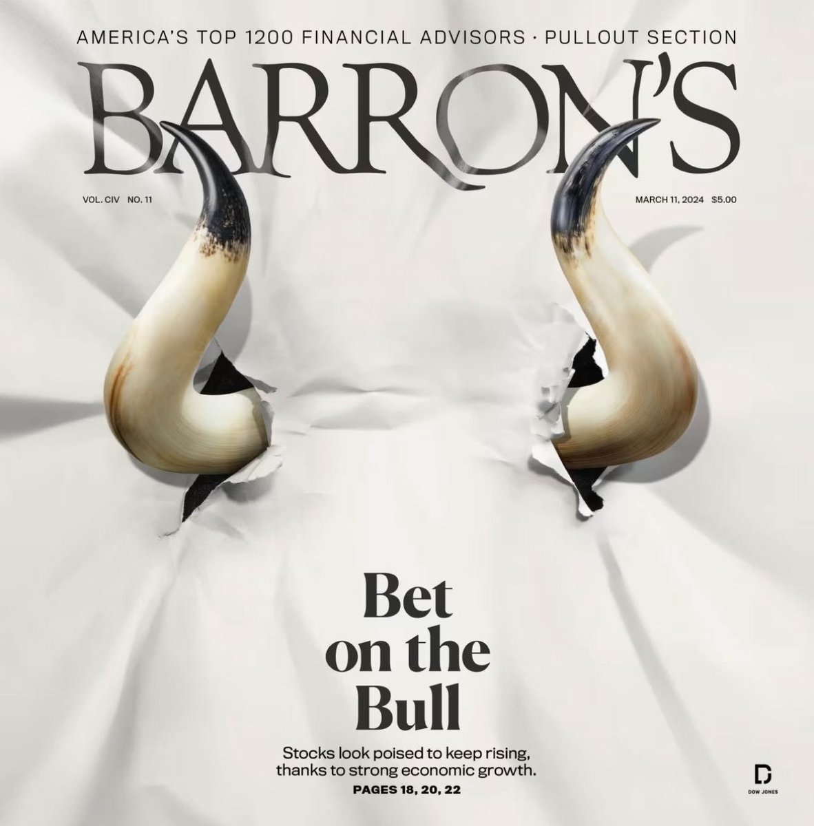 Today's Barron's cover Paging @donnelly_brent - Thread from Jim Bianco ...