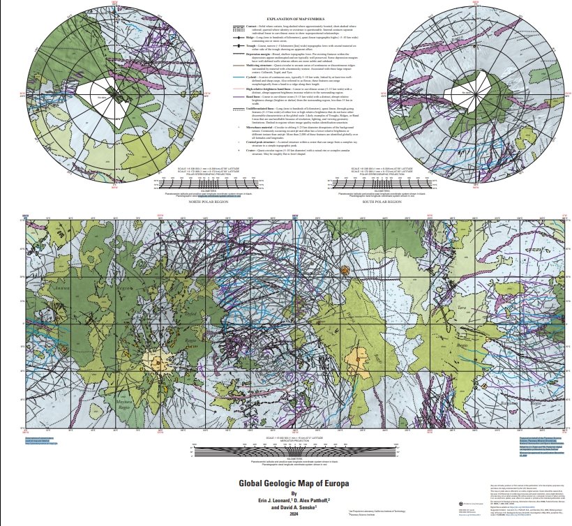 Europa Moon Map Evidence Of Life On Jupiter's Moon Europa Could Be