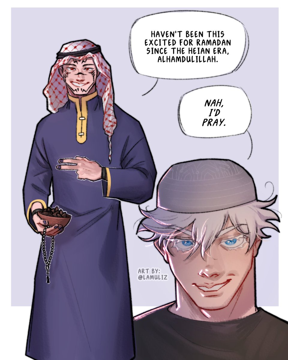 「Ramadan Mubarak #jjk #sukuna #Gojo 」Lamu 🎗️🇵🇸の漫画