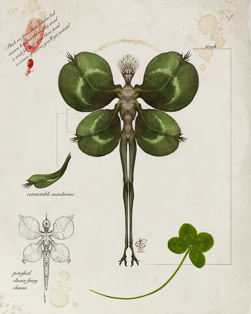 Irish Fae Clover Fairy Story Of The 4 Leaf Clover
