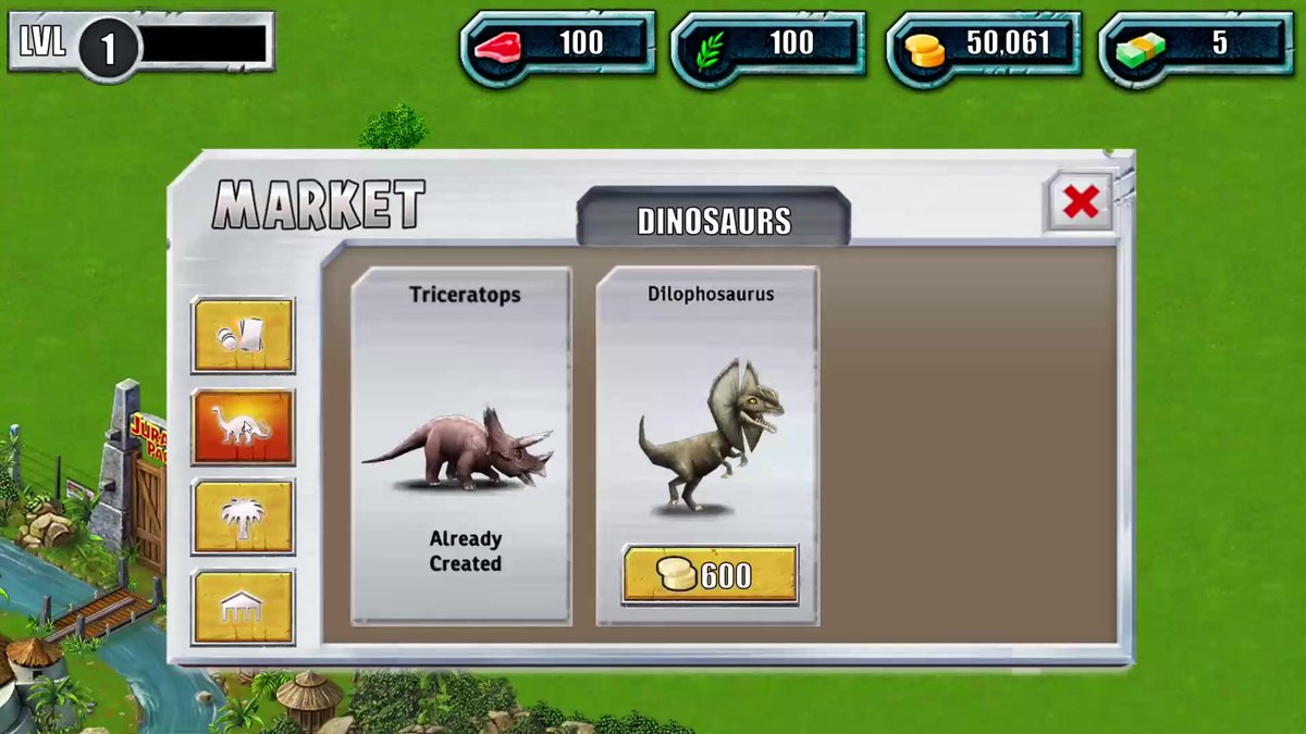 Dilophosaurus Jurassic Park Builder