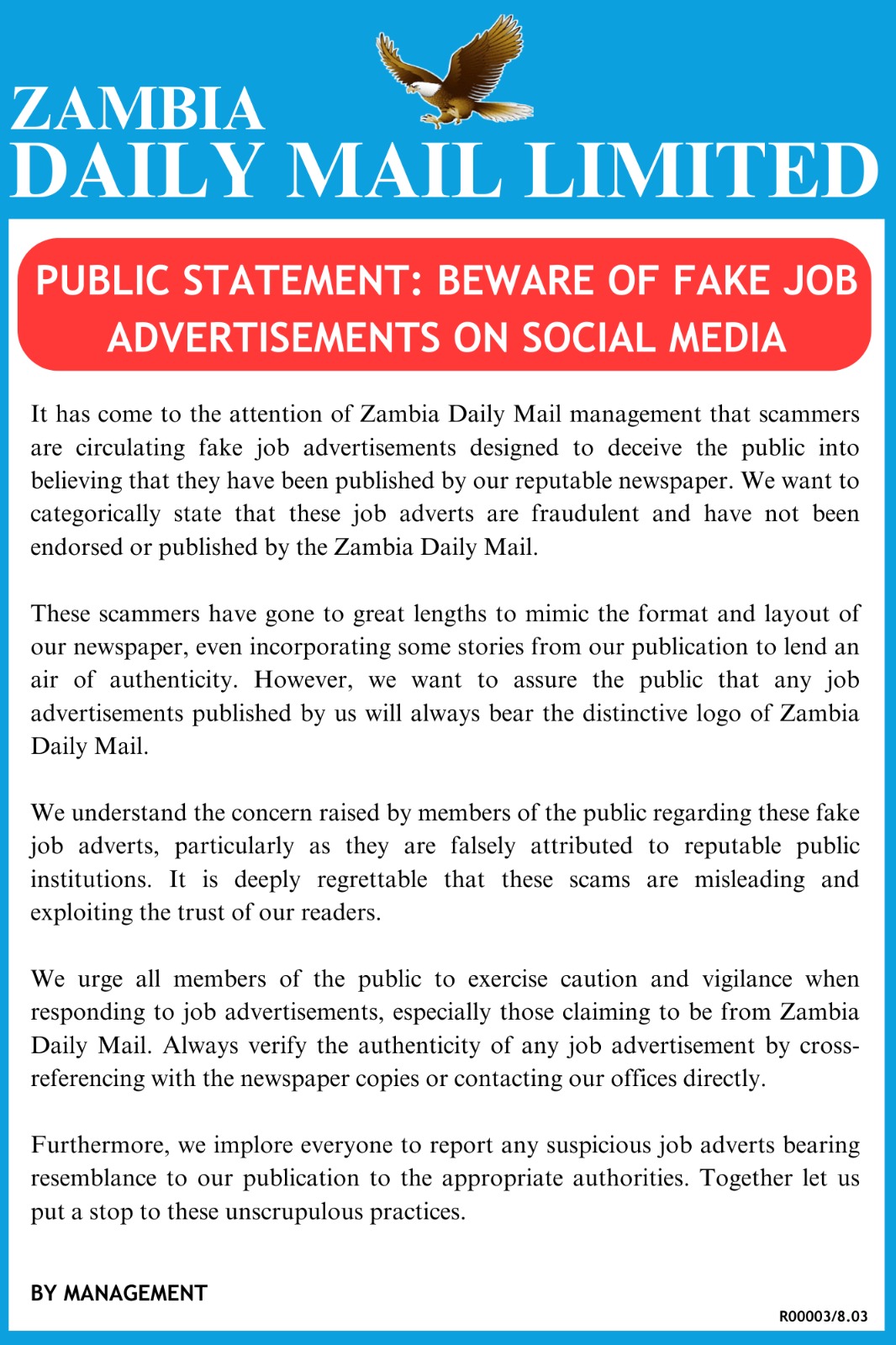 Zambia Daily Mail Logo
