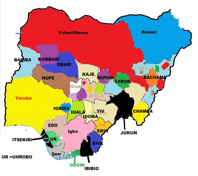 Ibo Tribe Map