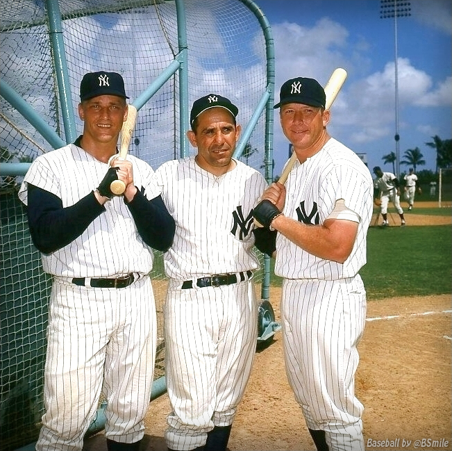 Mickey Mantle Batting Yankees: Mickey Mantle, No. 7