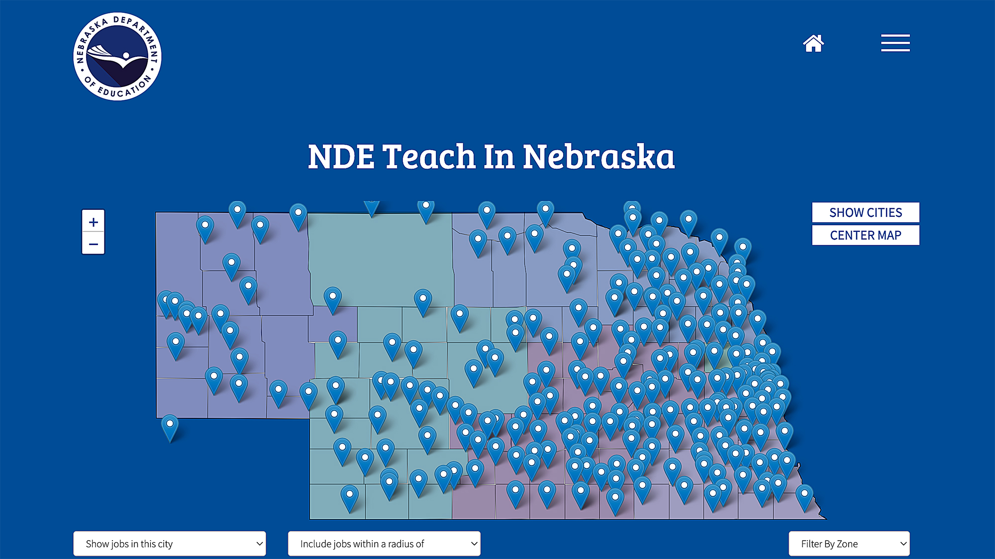 Large Map Of Nebraska Showing Cities Omaha And Environs.: Geographicus