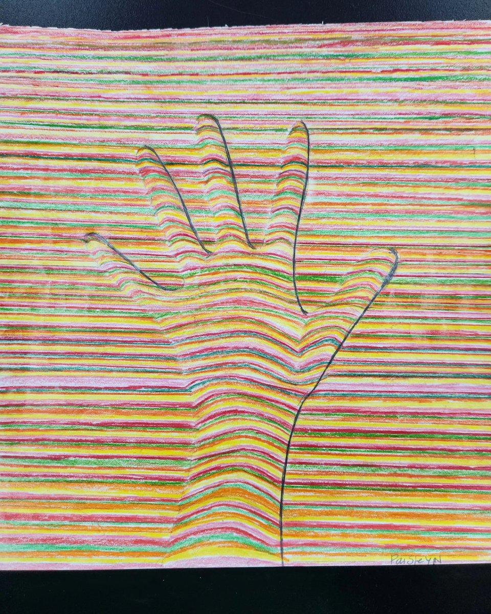 Op Art Hand Lines
