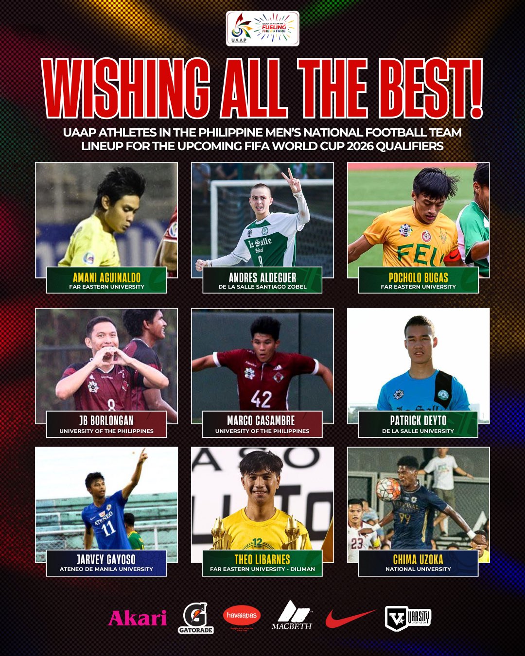 Uaap Team Logo University Athletic Association Of The Philippines