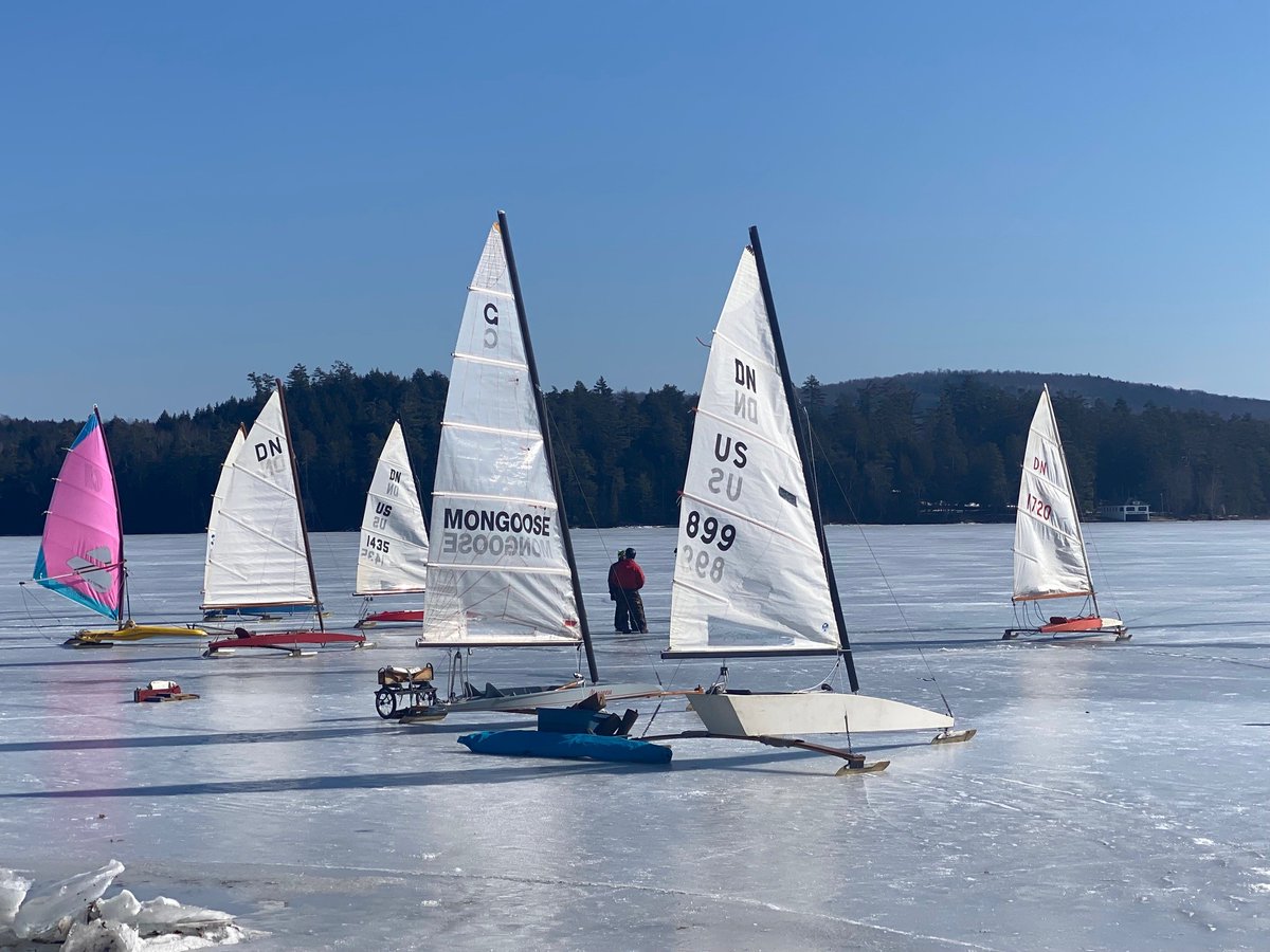"Ice Boats from the Saratoga Ice Boat Club on Schroon Lake." NCPR Photo ...