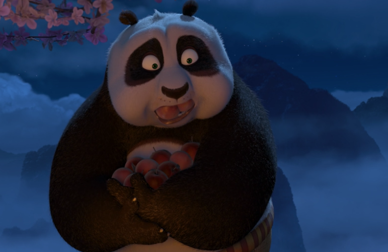 Kung Fu Panda Po Eating Dumplings