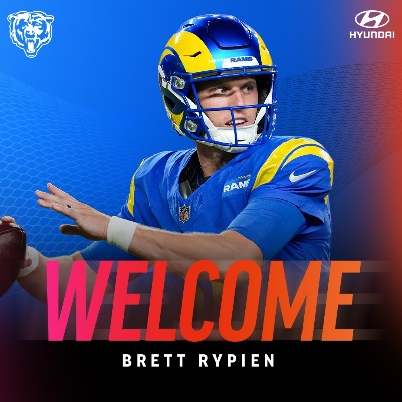 Chicago Bears Sign QB Brett Rypien to 1-Year Deal