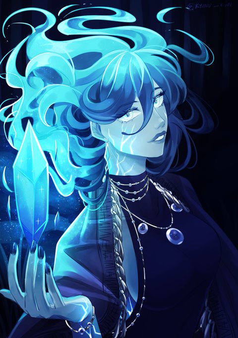 「blue skin upper body」 illustration images(Latest)