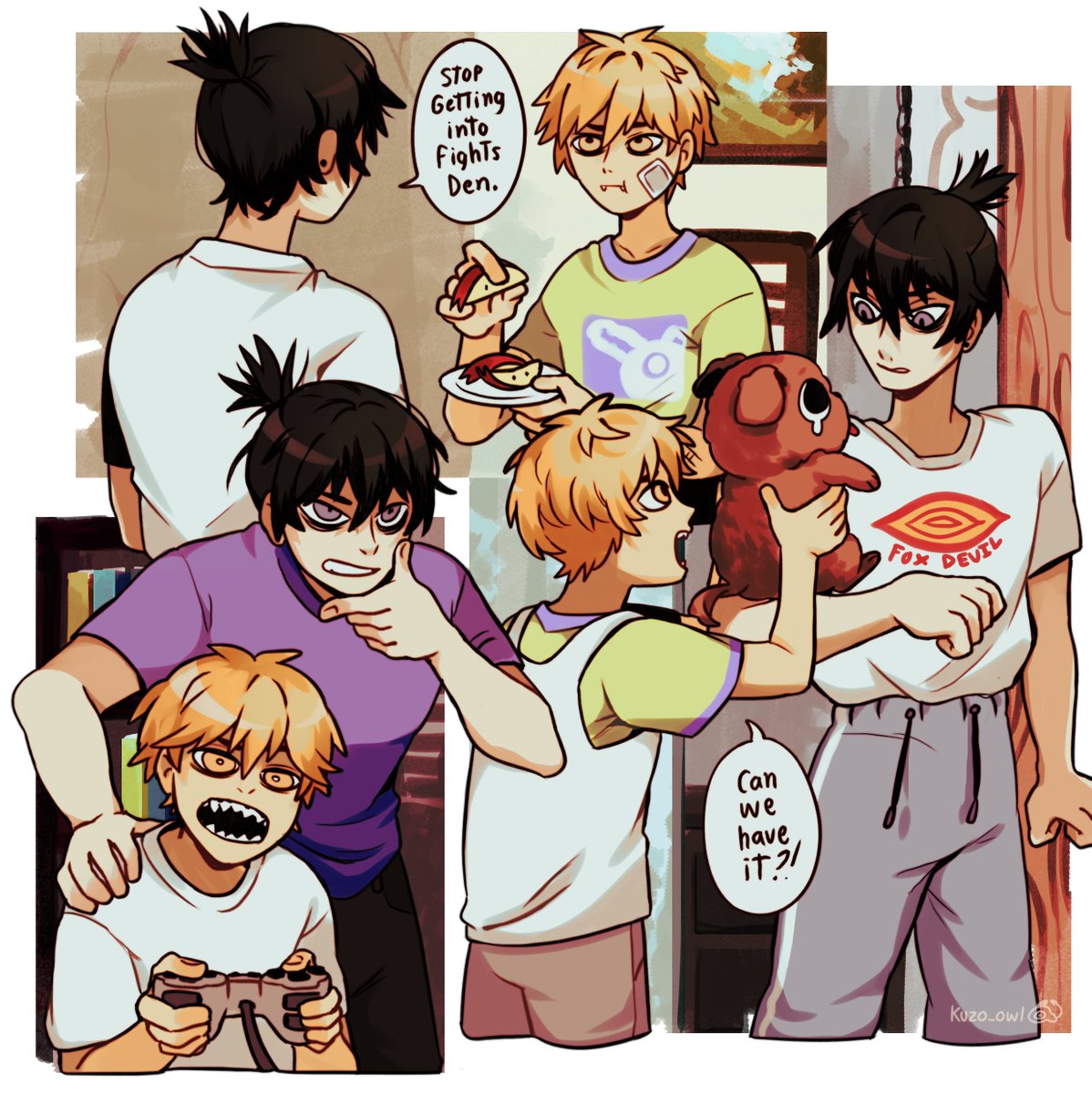 「Hayakawa siblings! csm school au💫 」ZUKO🍋の漫画