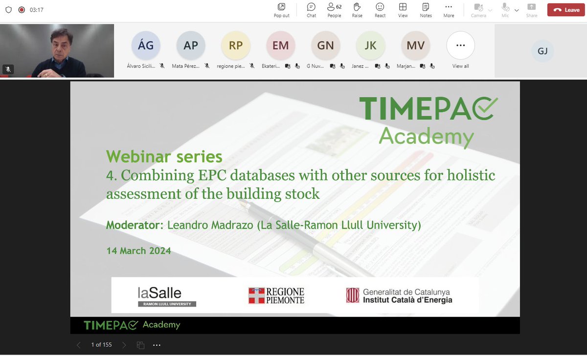 TIMEPAC joins workshop on Measuring Building Performance and ...