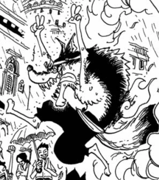 #ONEPIECE Vimos a Jabra transformado en Enies Lobby sólo en su forma ...