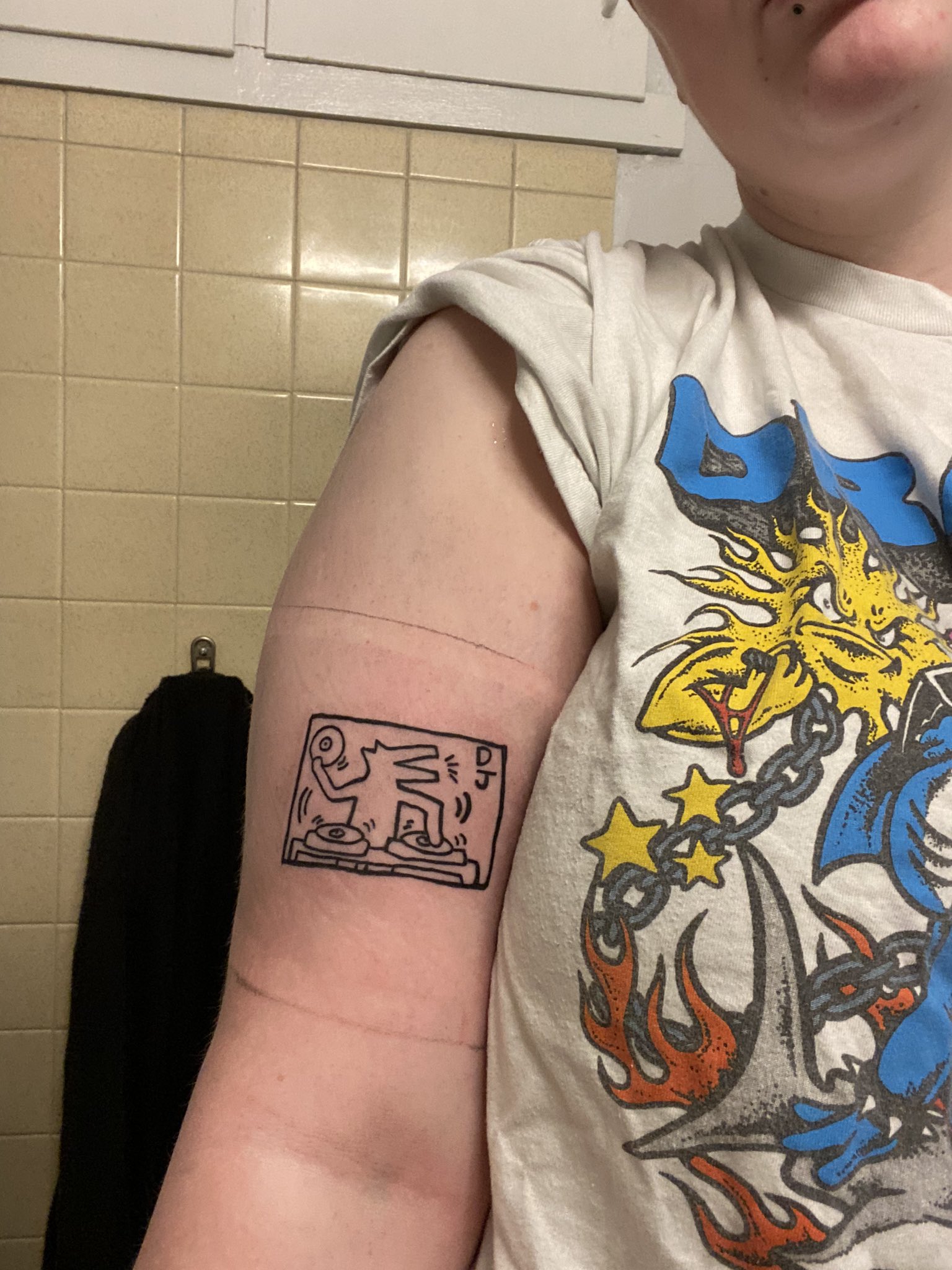 Keith Haring Tattoo Sleeve UFOs • Tattoodo
