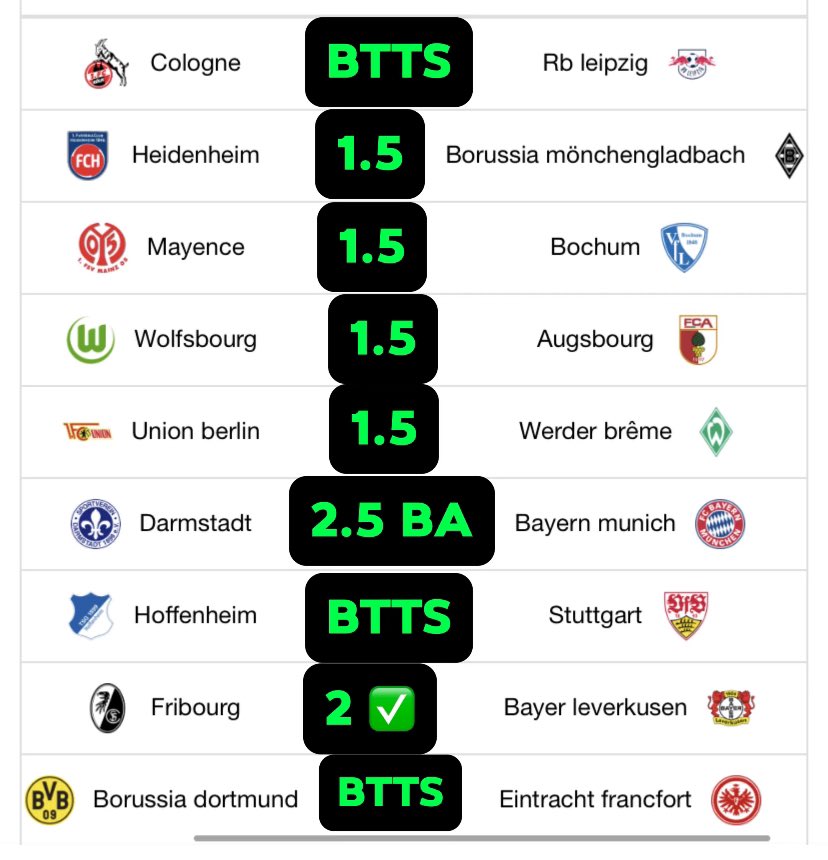 peguy tbn on X BUNDESLIGA PREDICTIONS https t fDmGmSK1ec X