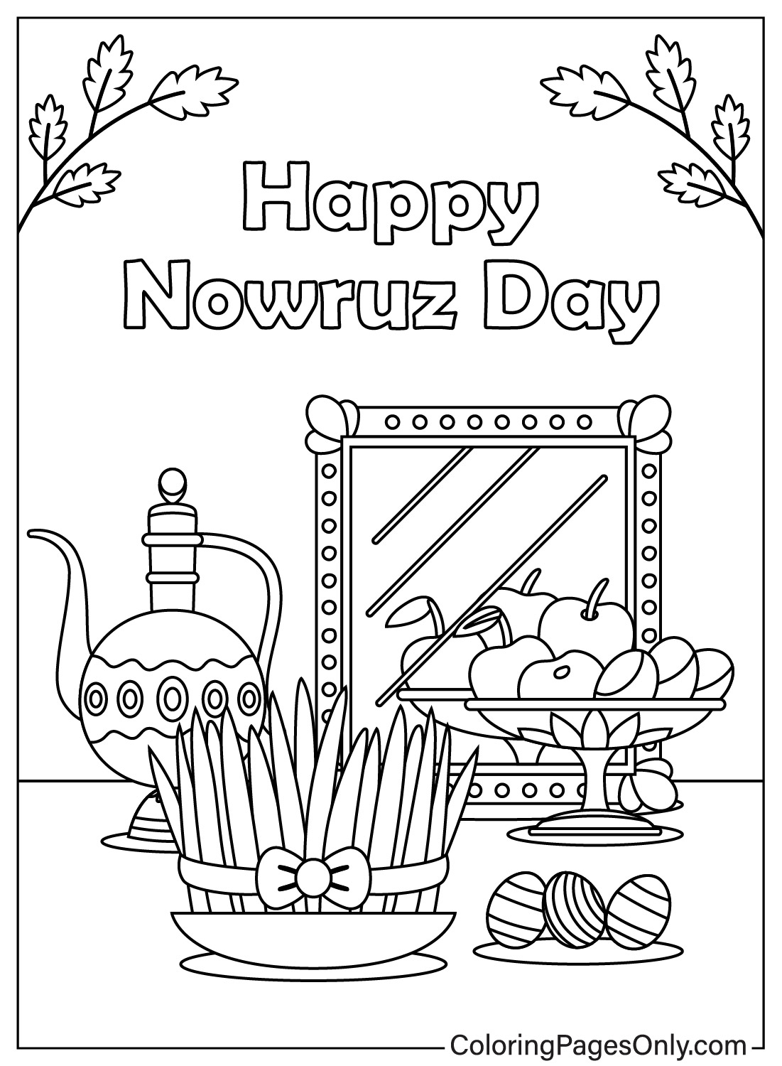 Printable Nowruz Coloring Pages: Celebrate the Persian New Year with ...