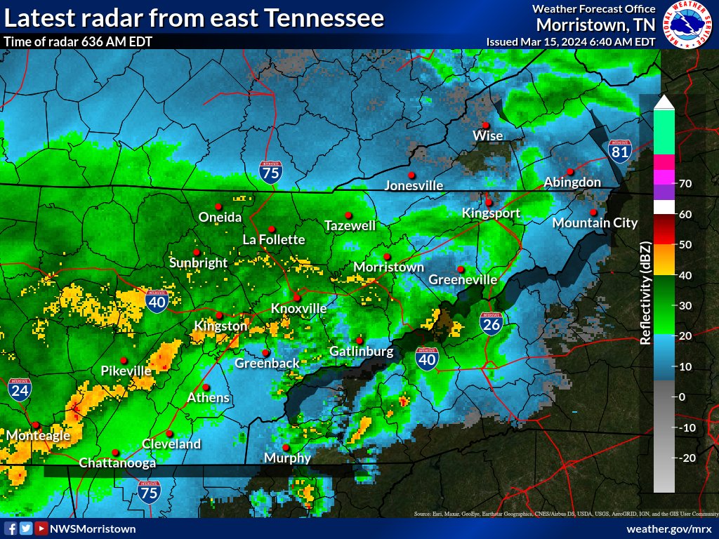 Storm Map Knoxville Tennessee Morristown, TN