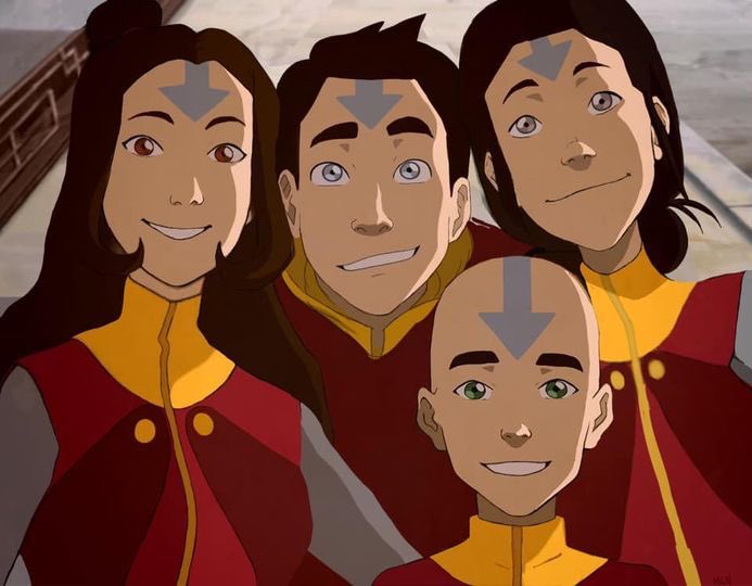 Avatar The Last Airbender Characters Grown Up With Kids