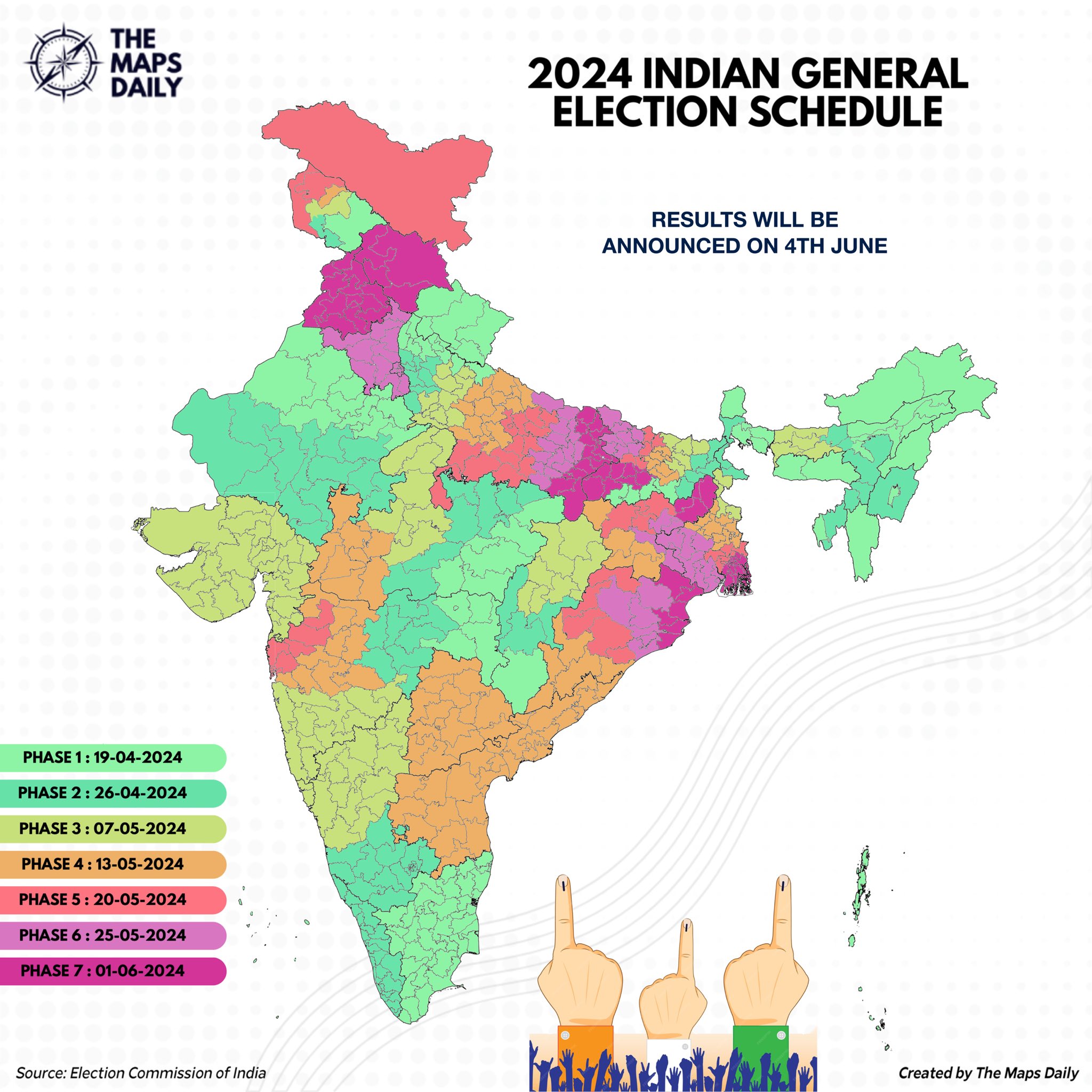 Lok Sabha Election 2024 Results Map