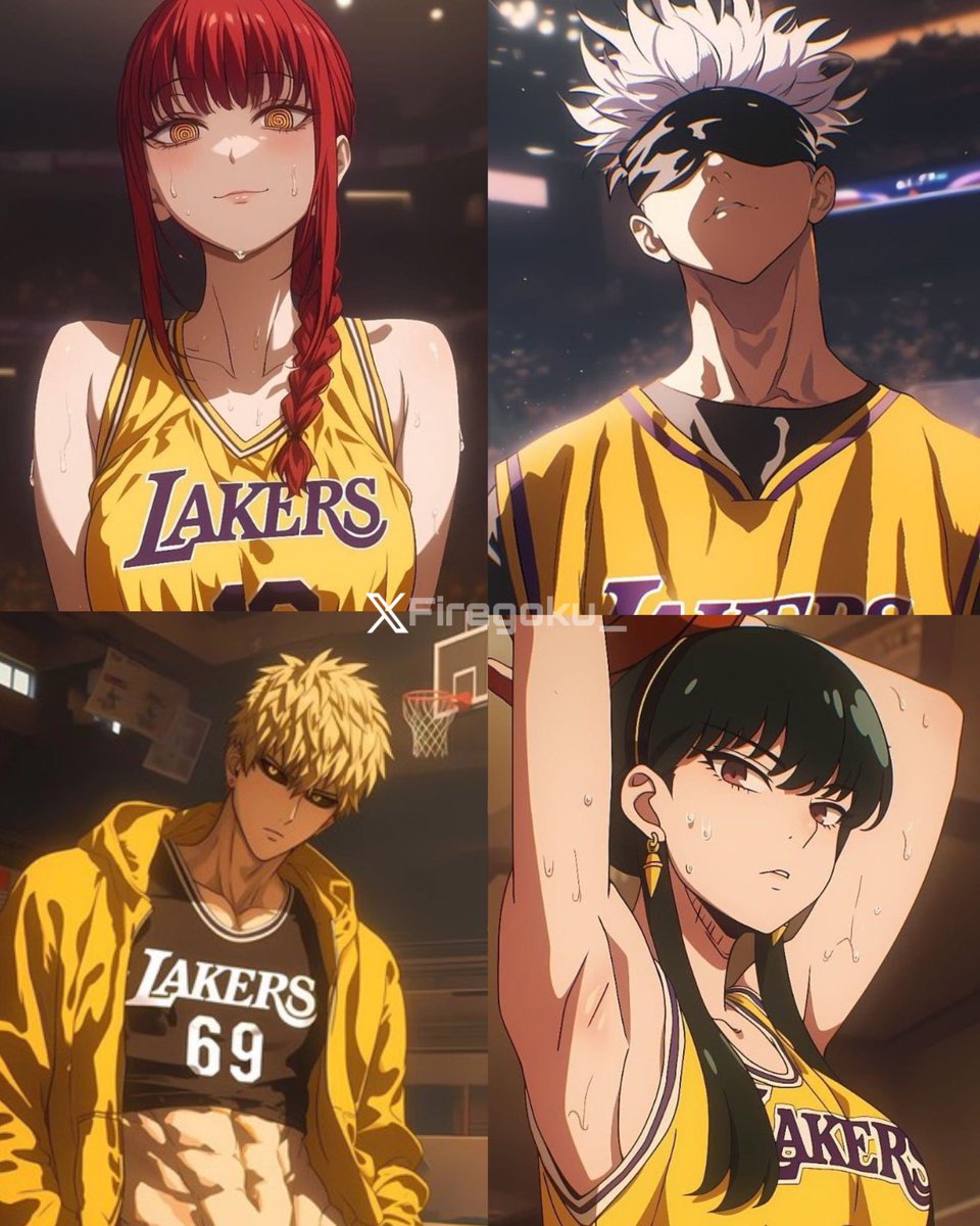 Anime characters in lakers jersey (part 2) [A Thread 🧵] - Thread from ...