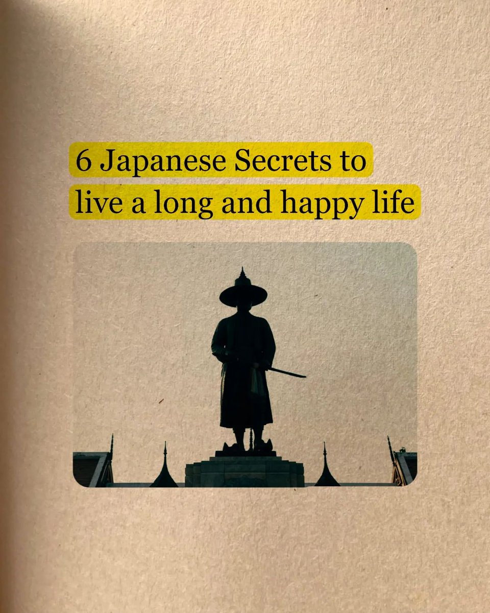 6 Powerful Japanese Secrets To Live A Happy Life: - Thread from 𝗪𝗲𝗮𝗹𝘁𝗵 ...