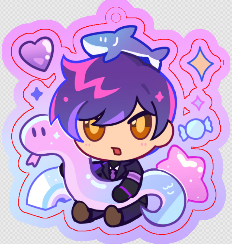 「turns you even more into candy 」|aero 🍳🌼 limbus keychains!のイラスト