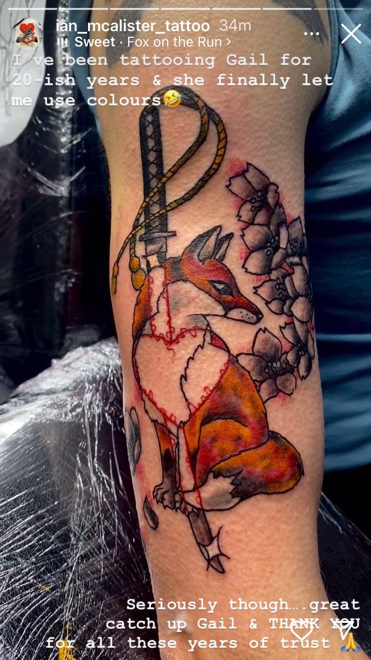 Sugar Fox Tattoos Fox In Sweet Grass By Oliver Brown @divine Ink In