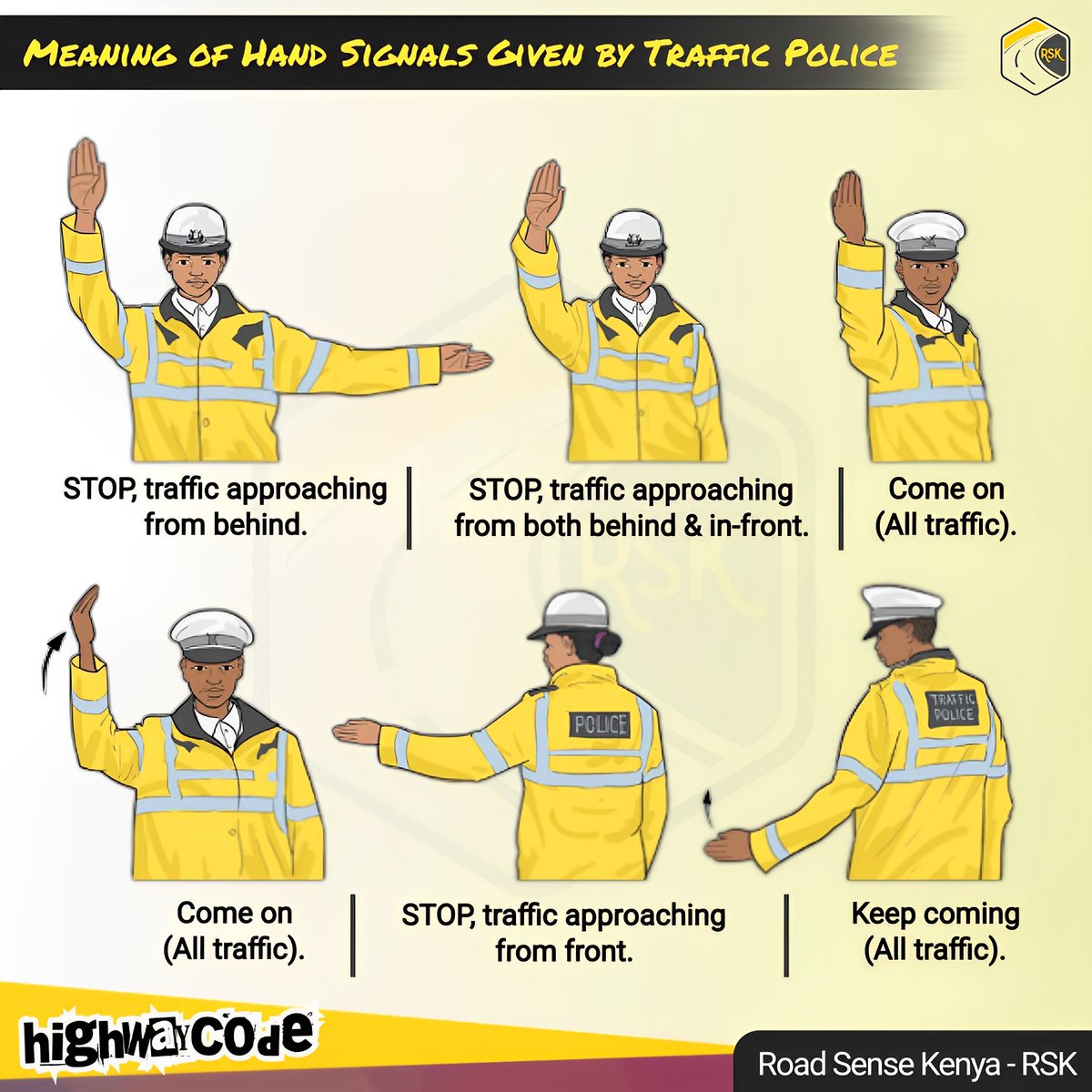 Understanding A Traffic Cops Hand Signals Highway