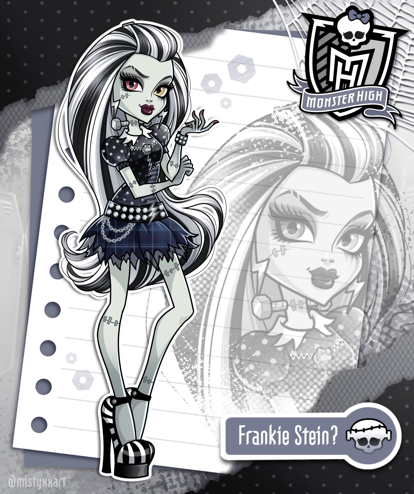 Monster High Coloring Pages Frankie Monster High #24996 (Animation