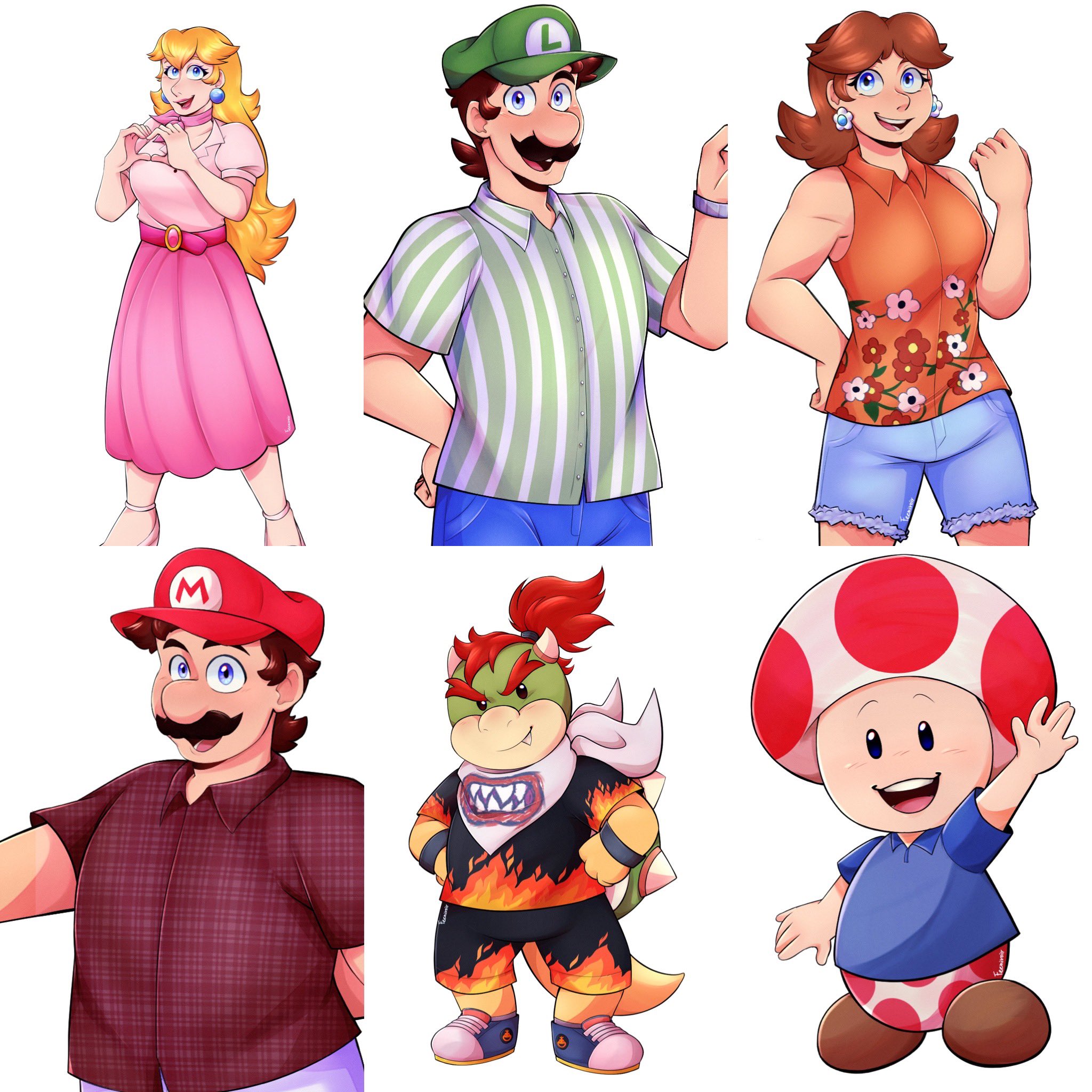 Super Mario Bros Gender Super Mario Bros 5 Character Charm Chain Link