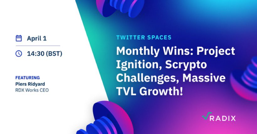 Radix On Twitter Quot Mis Now Radix Radically Different DeFi