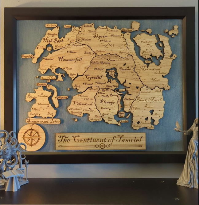 Mapa De Tamriel De Elder Scrolls How Big Elder Scrolls Online's Map Is