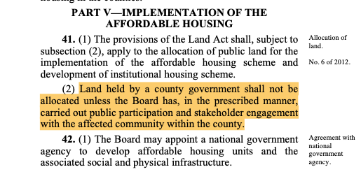Folks, President William Ruto signed into law the Affordable Housing ...