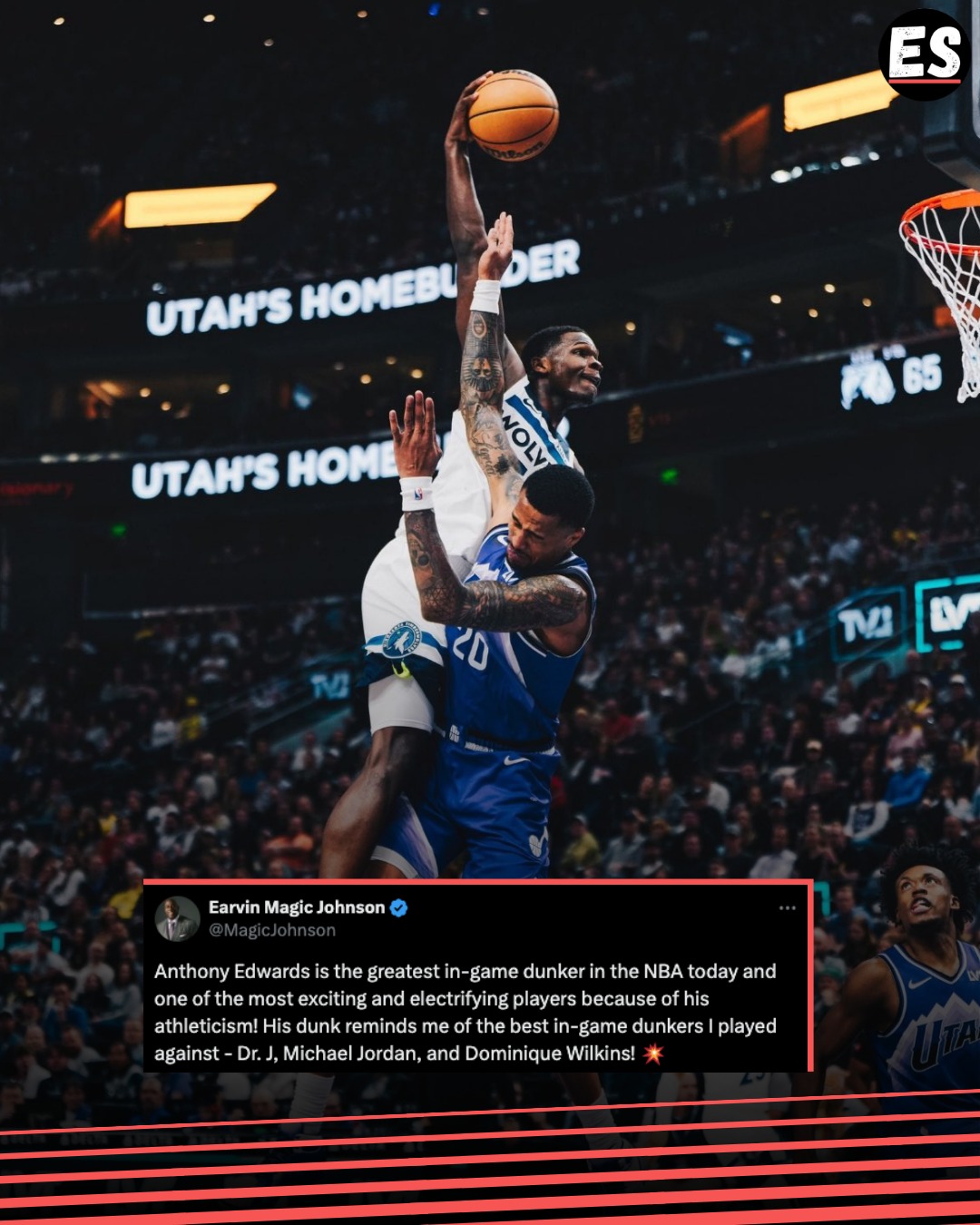 Dunk De Magic Johnson When Magic Johnson Is Criticizing The Dunk