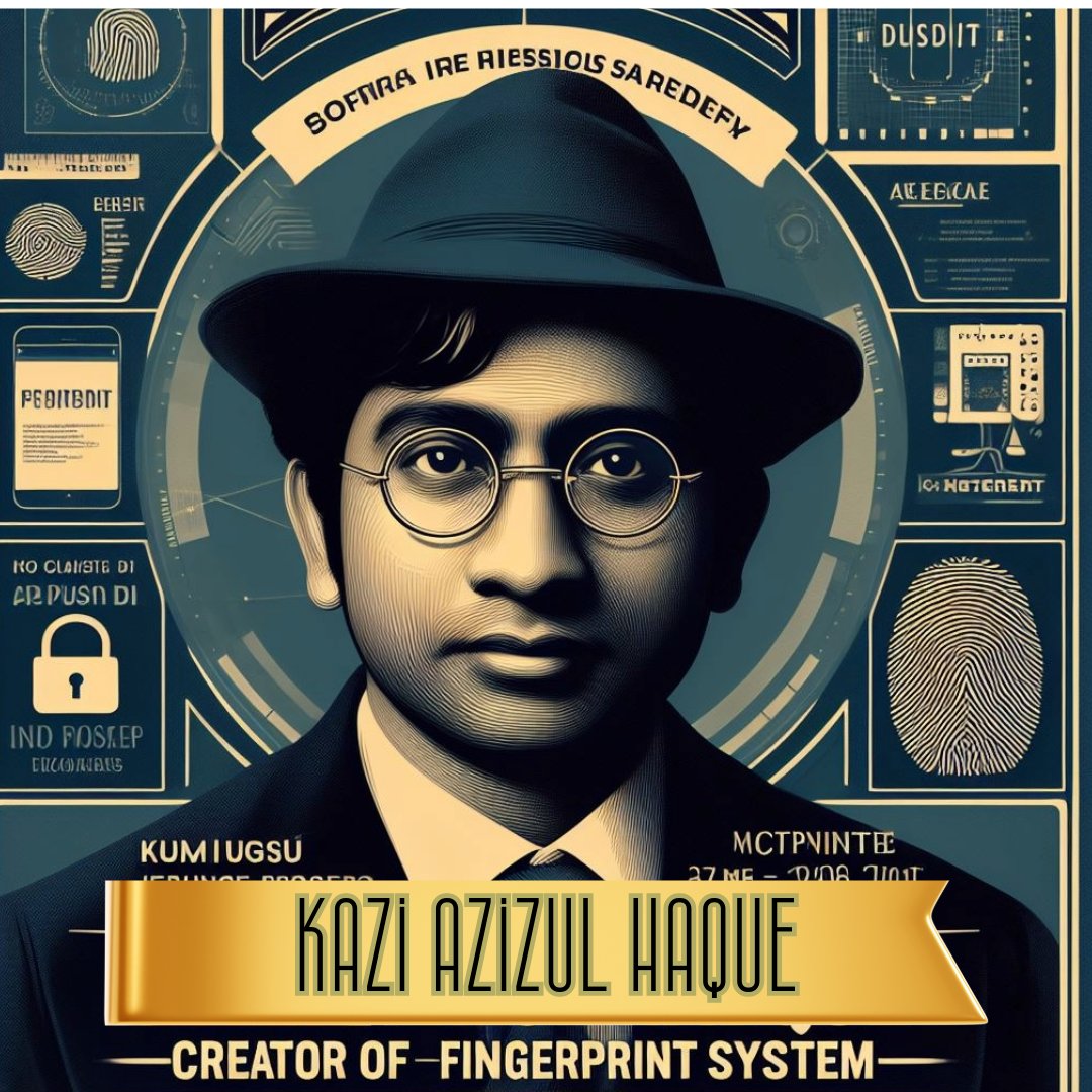 🌟 Celebrating the Genius of Kazi Azizul Haque 🌟 – Bengali Muslim Pioneer in Fingerprint Science ...