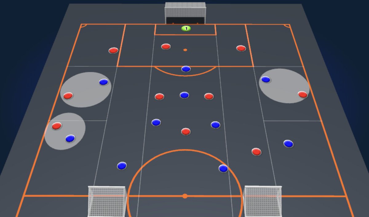 I ran a training game with one of the U19s teams I coach at Welling ...