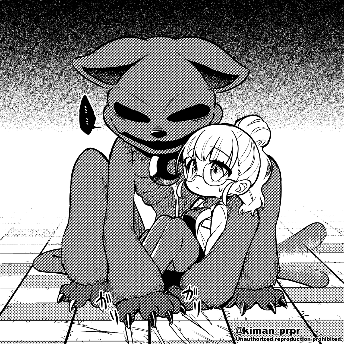 「スタッフさんのなでなでは効果抜群 」一般のキーマンおじさん🐰の漫画