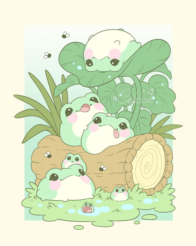 「Happy World Frog Day 」| Celesse のイラスト